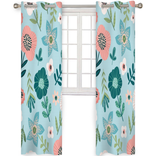 Add this customizable pattern curtain to your window (53×91inch)-Printdoors